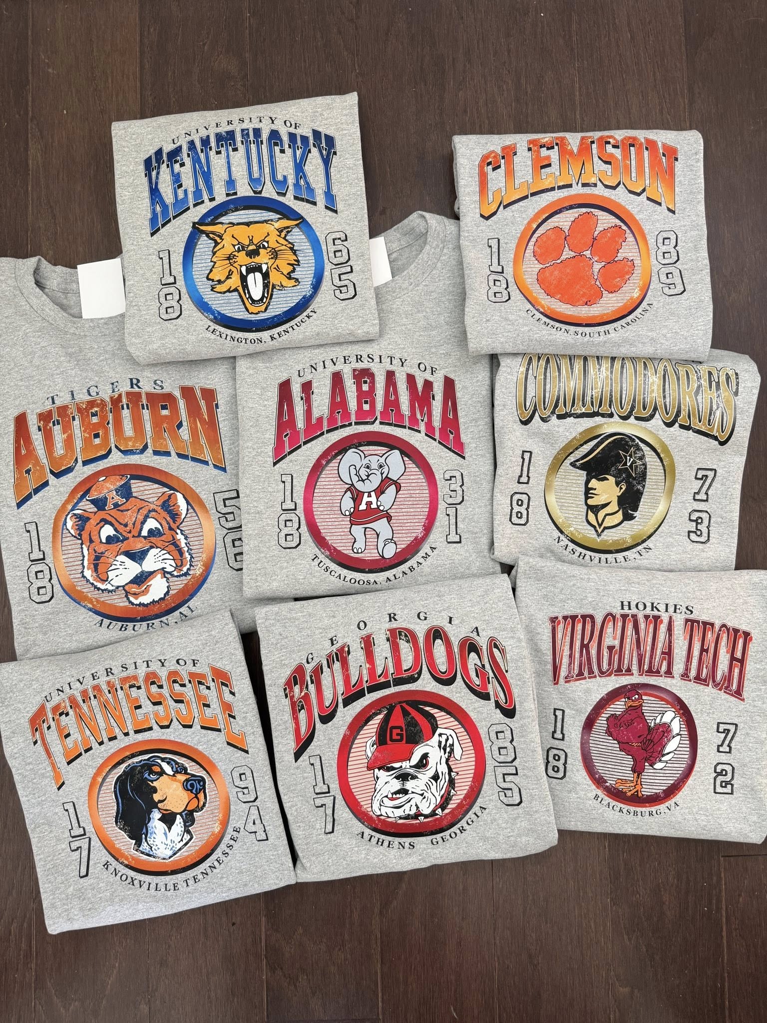 College Football Vintage Tees – Four Southern Design Co